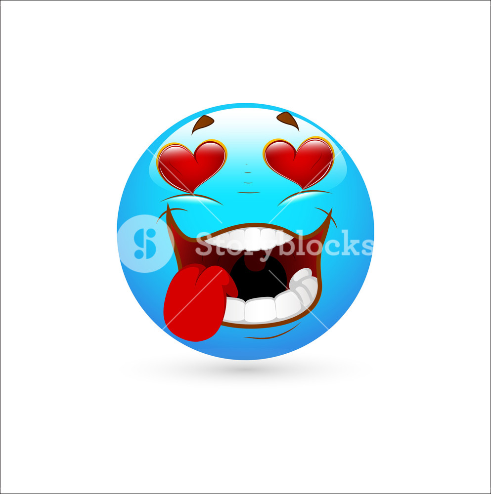 Smiley Emoticons Face Vector - Romantic Royalty-Free Stock Image ...