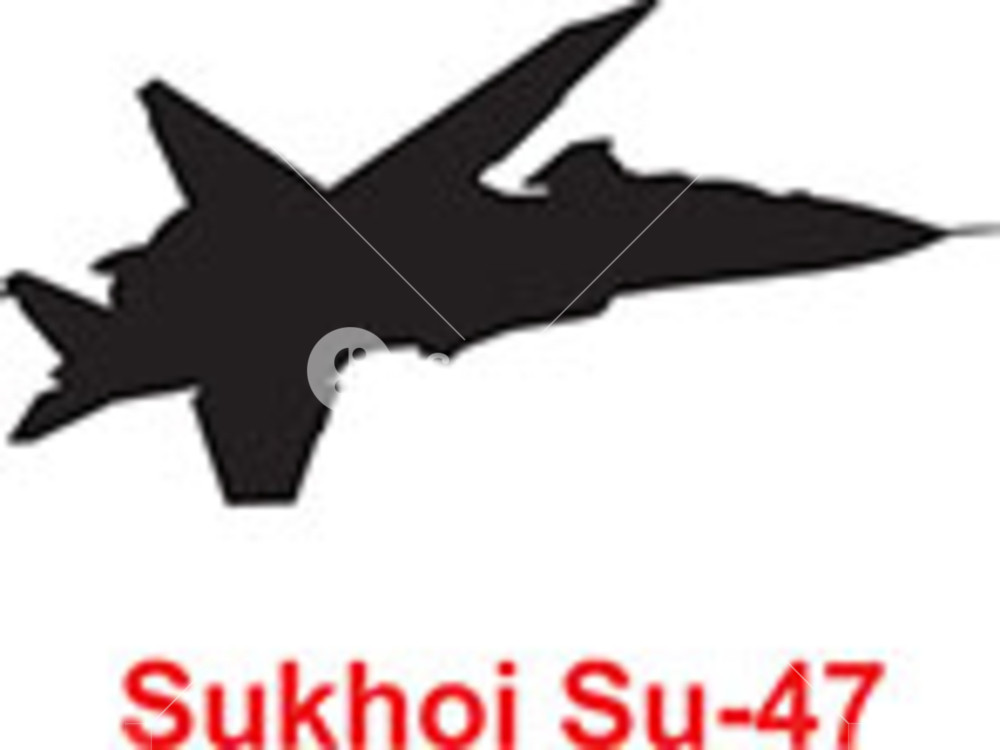 Sukhoi Su-47 Royalty-Free Stock Image - Storyblocks