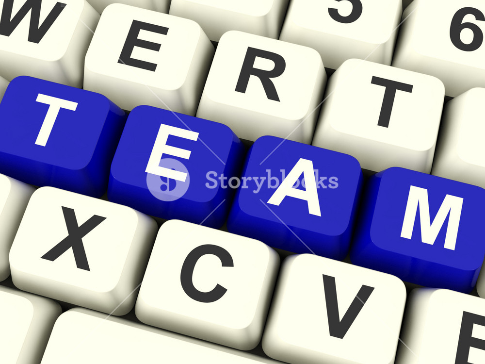 Team Word As Symbol For Teamwork And Partenership Royalty-Free Stock ...