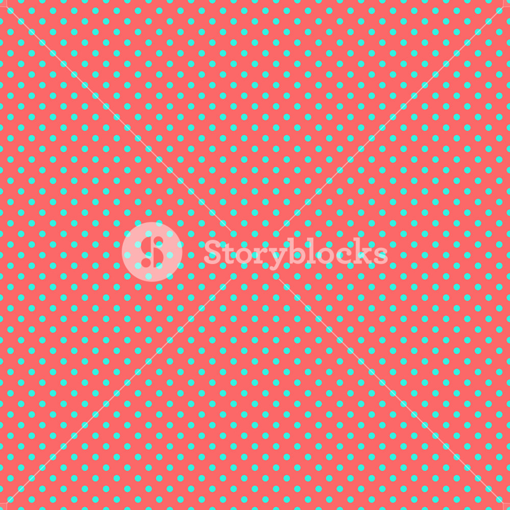 Turquoise Polka Dots Pattern On A Red Background Royalty-Free Stock ...