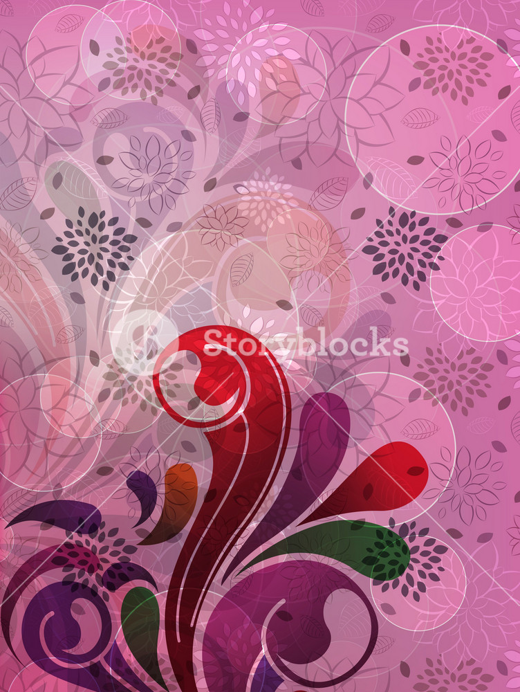 Vector Abstract Background With Colorful Swirls Royalty-Free Stock ...