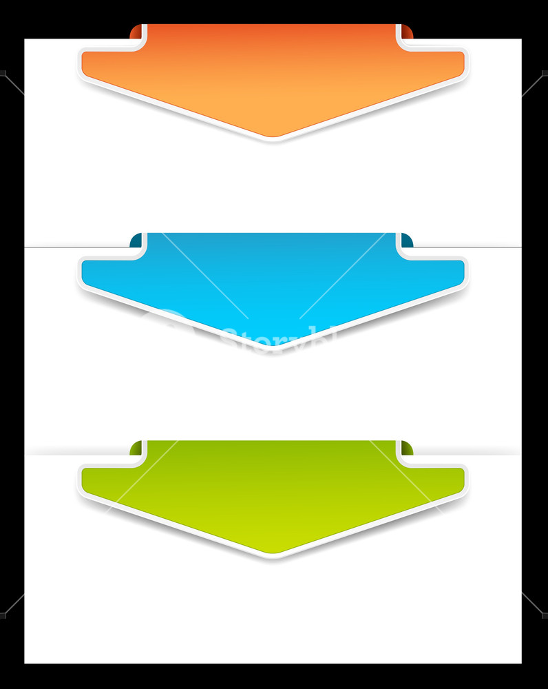 Vector Arrow Banners Royalty-Free Stock Image - Storyblocks