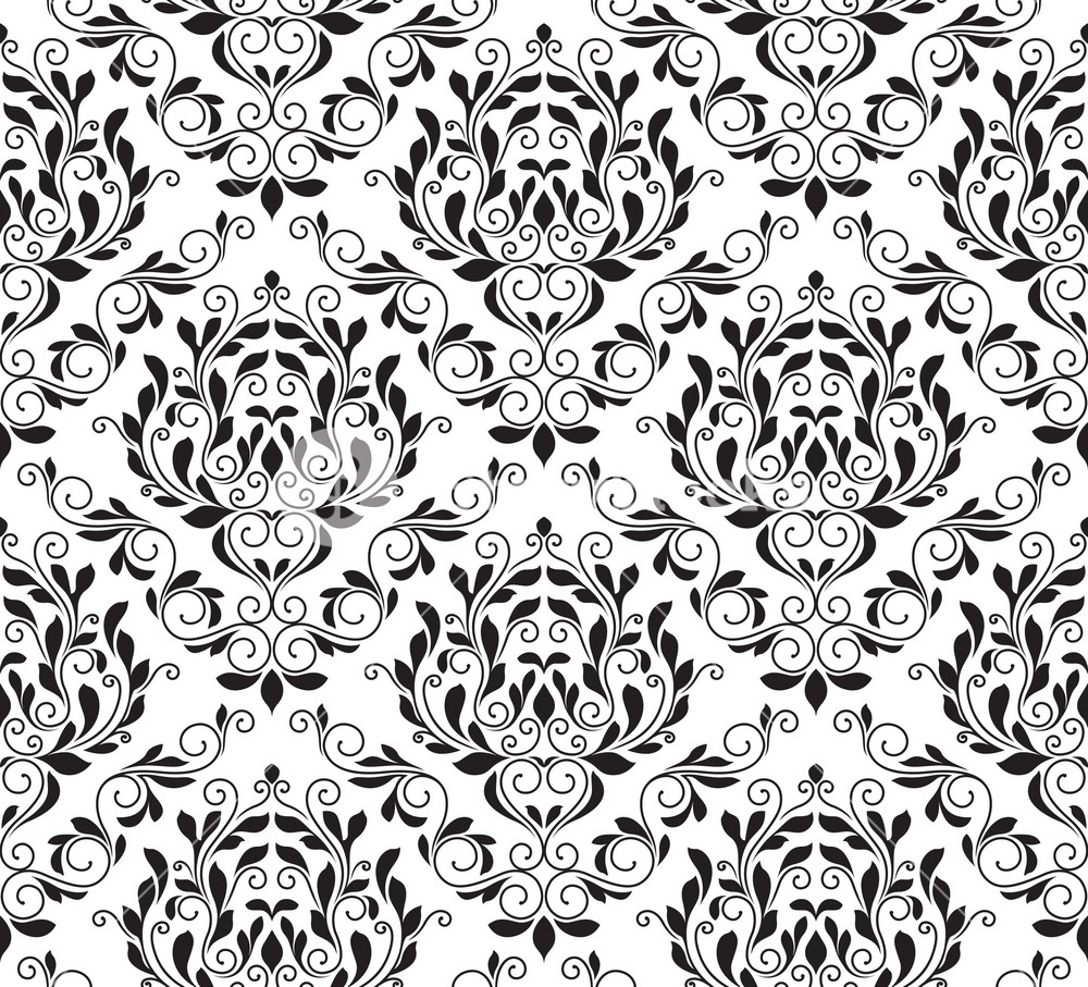Vector Damask Pattern Royalty-Free Stock Image - Storyblocks