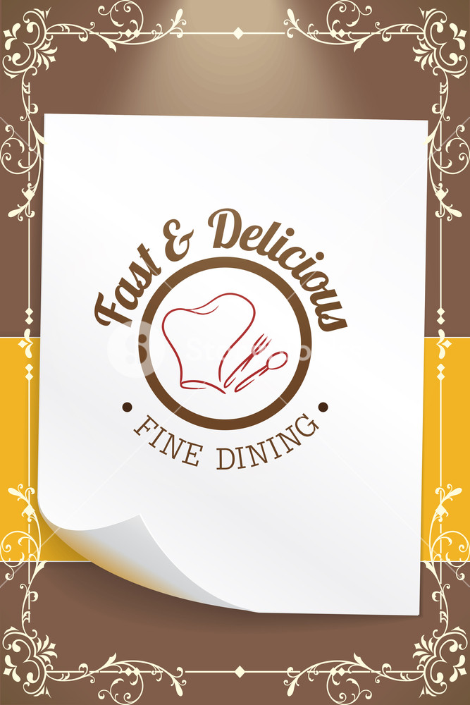 Vector Illustration With Label And Decorations (editable Text) Royalty ...