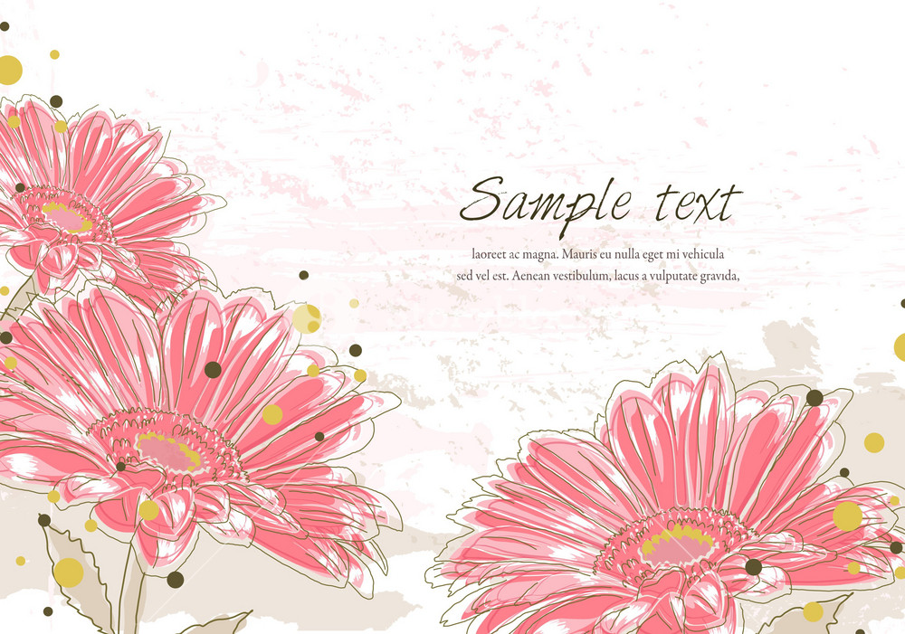 Vector Spring Floral Background Royalty-Free Stock Image - Storyblocks