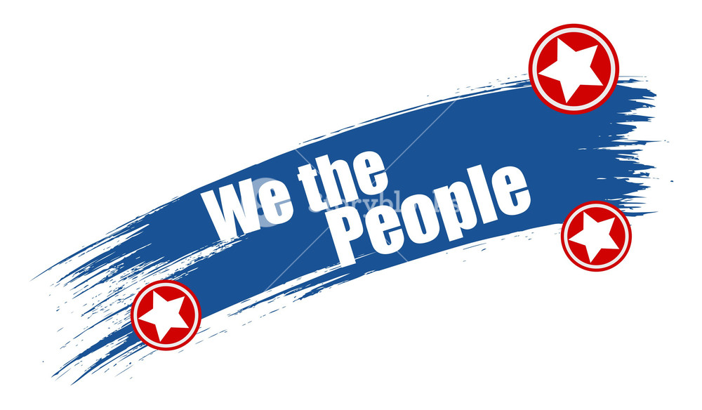 We The People Constitution Day Vector Illustration Royalty-Free Stock ...