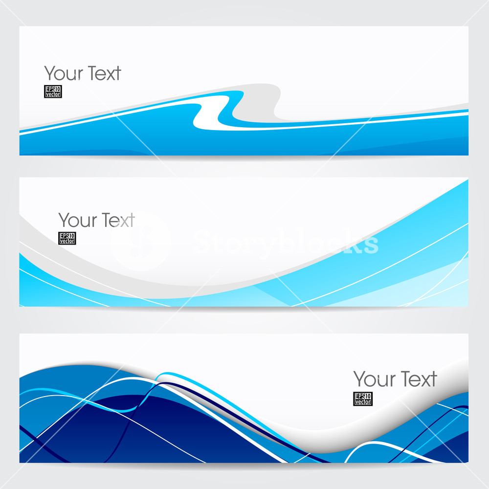 Website Banner Or Header Set. Royalty-Free Stock Image - Storyblocks