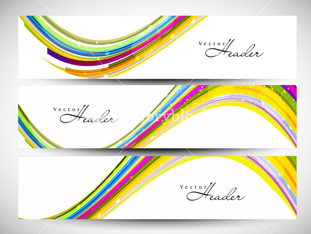 Website Header Or Banner Set Royalty-Free Stock Image - Storyblocks