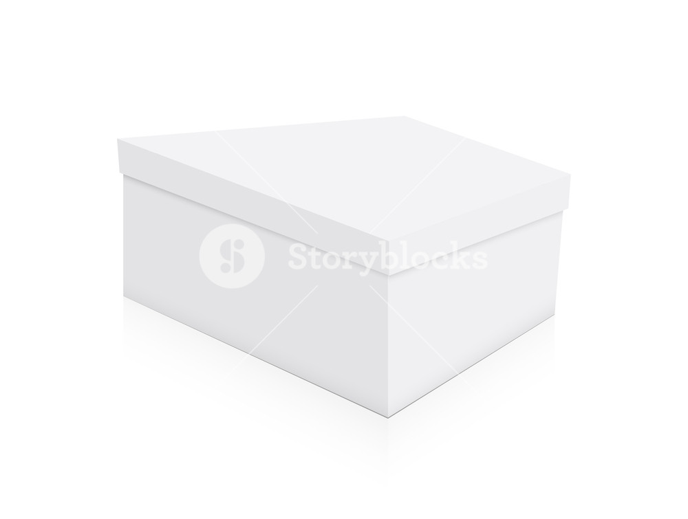 White Box Vector Shape Royalty-Free Stock Image - Storyblocks