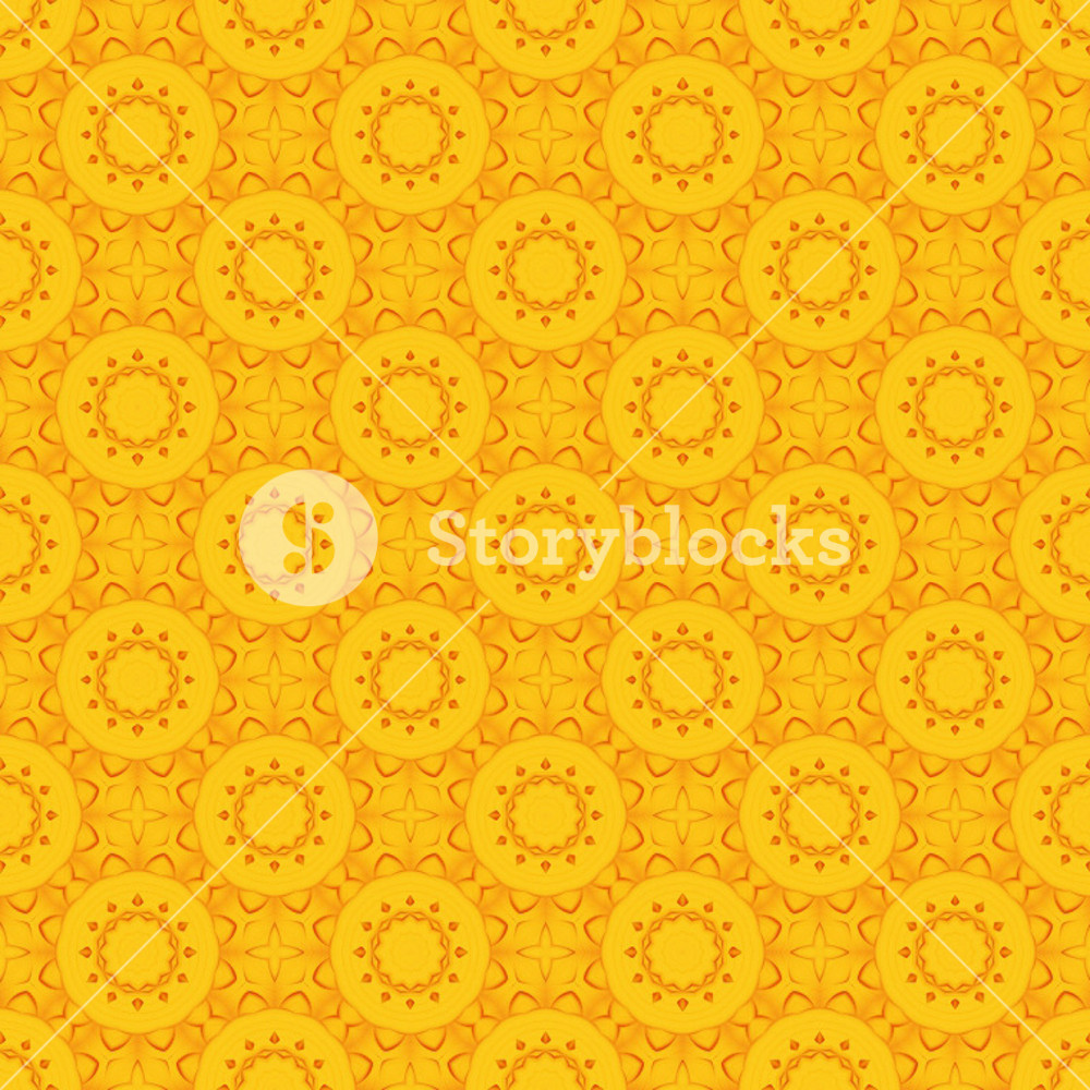 Yellow Flourish Pattern Royalty-Free Stock Image - Storyblocks
