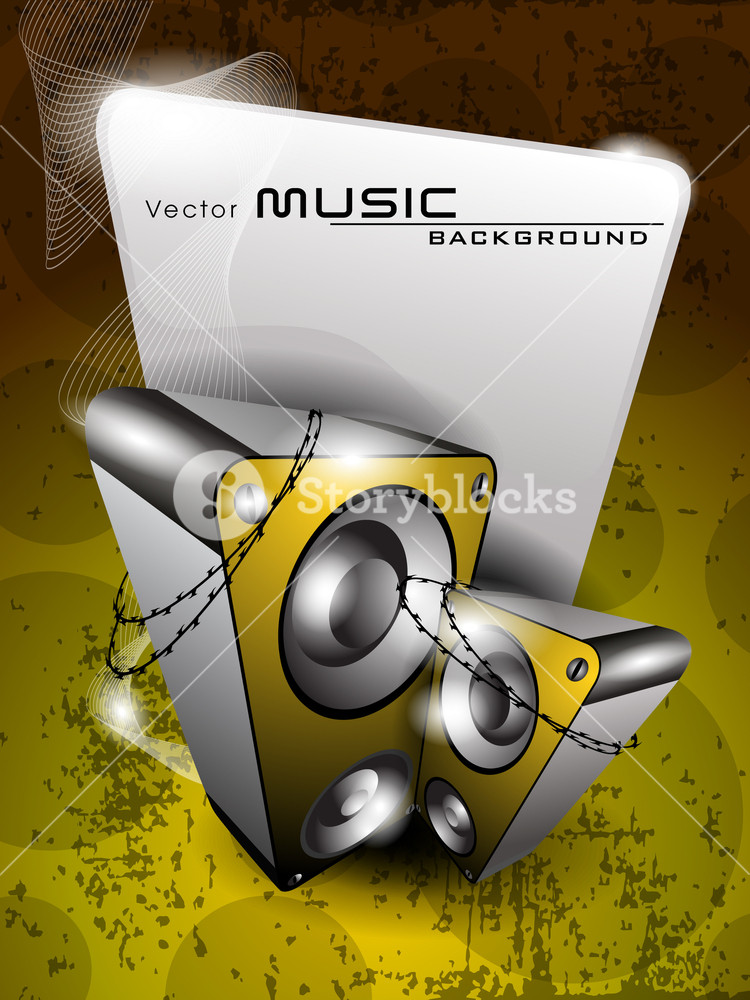 Yellow Music Background Royalty-Free Stock Image - Storyblocks
